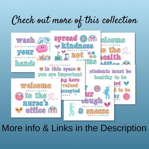 Spread Kindness Not Germs Poster: School Nurse Office Decor - Etsy