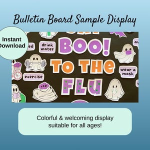 Fall Flu Bulletin Board Kit, Halloween School Nurse Bulletin Board Set ...