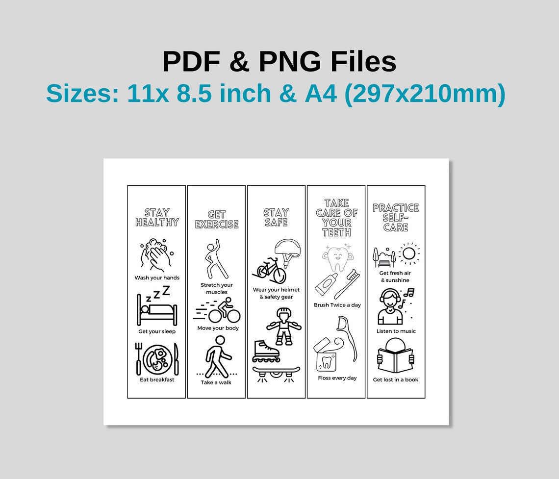 School Nurse Printable Bookmark School Nurse Coloring Sheet - Etsy