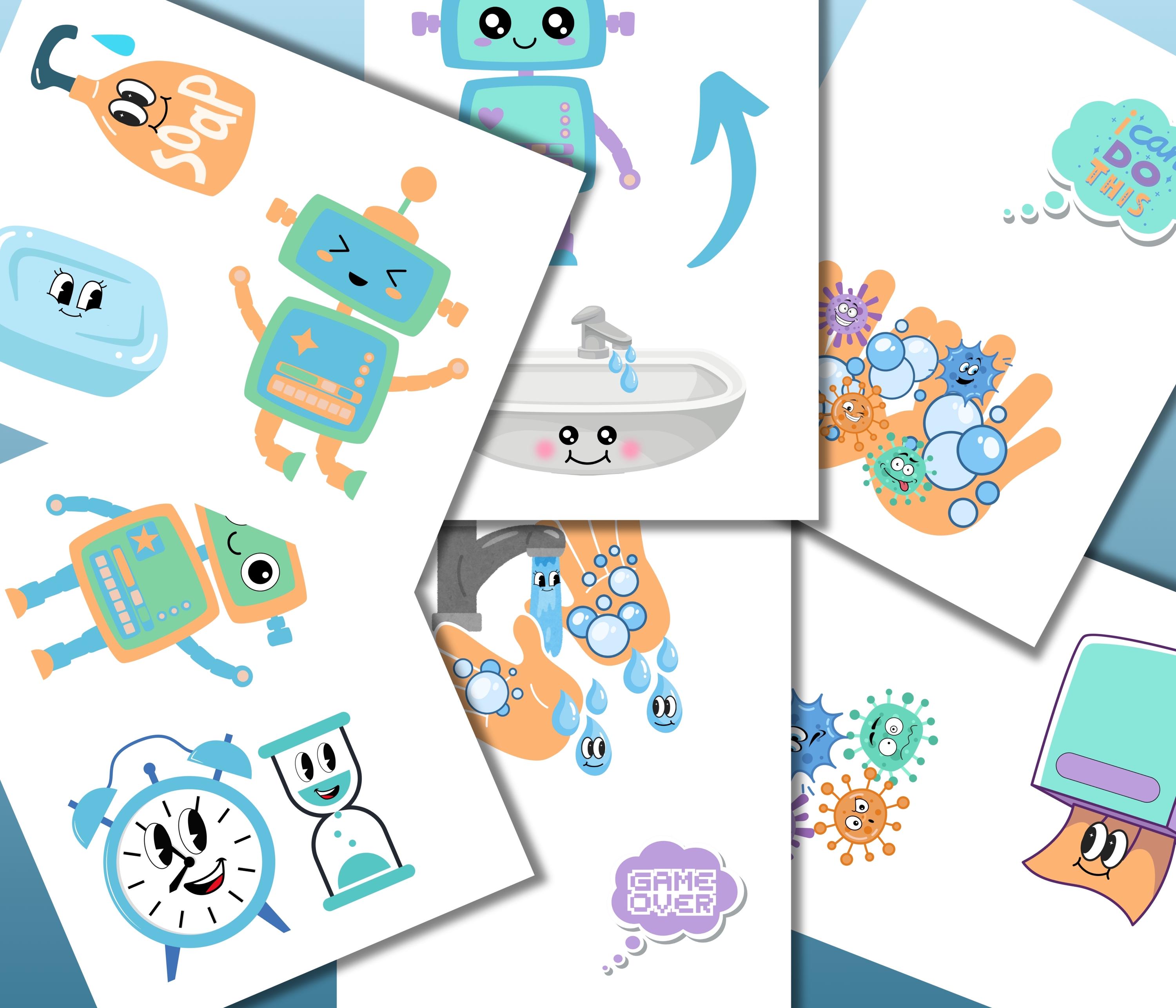 Wash Your Hands Bulletin Board Kit: School Nurse Office Decor (PDF ...