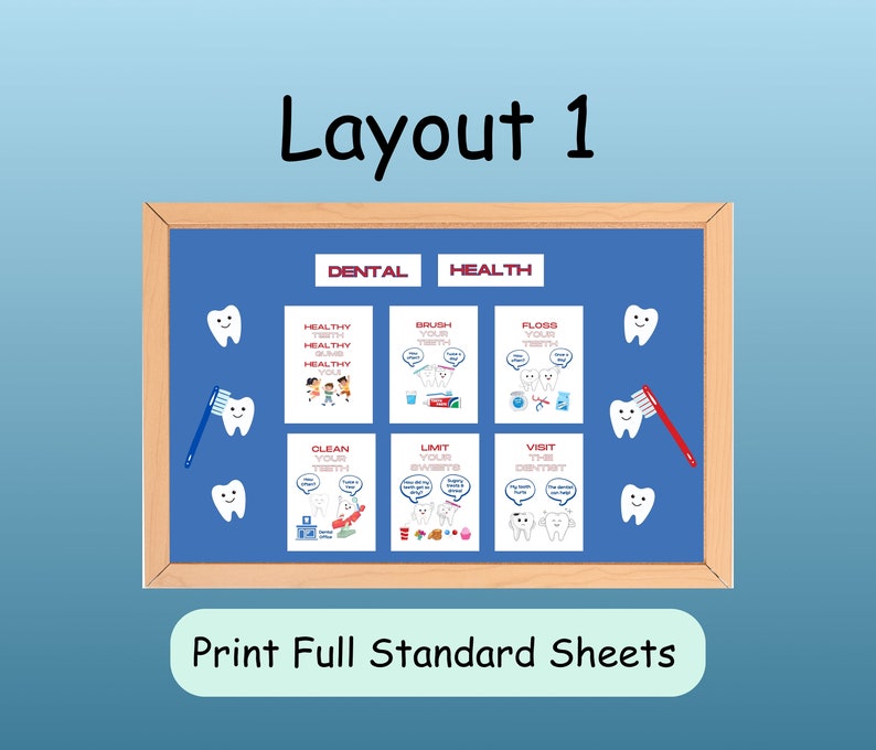 Bulletin Board Kit School Nurse, Bulletin Board Set, Dental Awareness ...