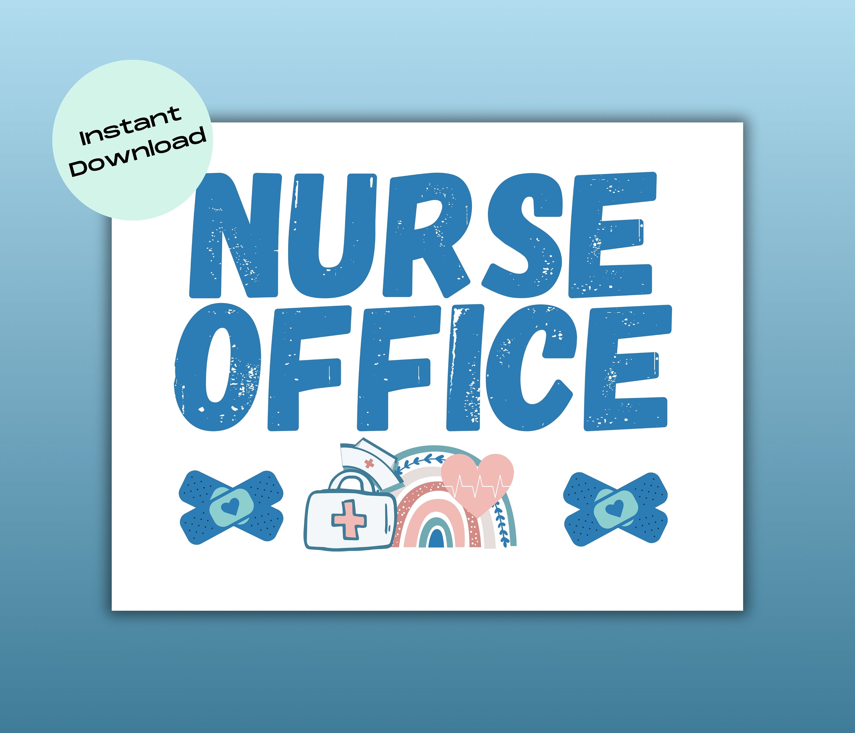 School Nurse Poster Printable, Gift for School Nurse Decor, School ...