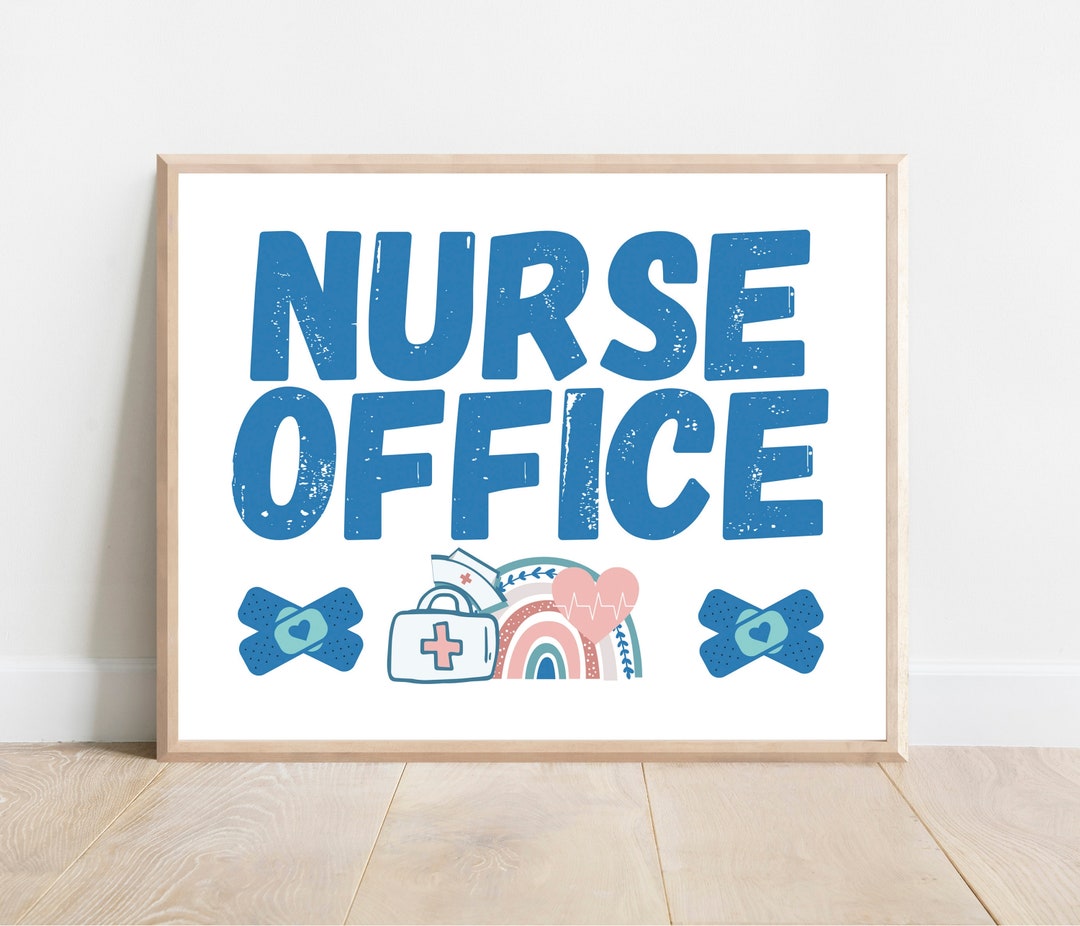 School Nurse Office Poster: Health Office Decor (digital Download) - Etsy