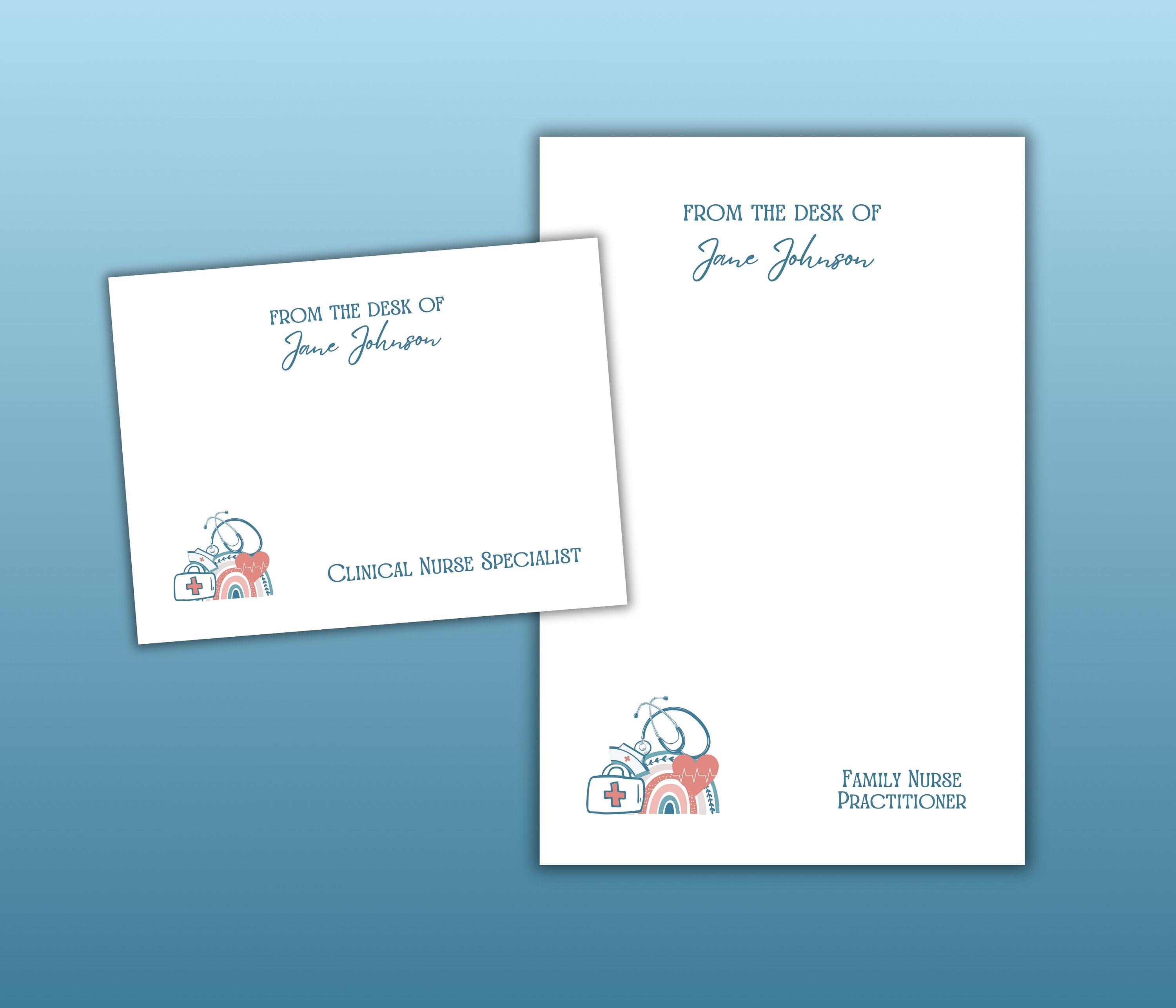 Personalized Nurse Sticky Notes, Custom School Nurse Note Pad, Advanced ...