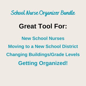 School Nurse Printable Organizer Bundle, School Nurse Password Keeper ...