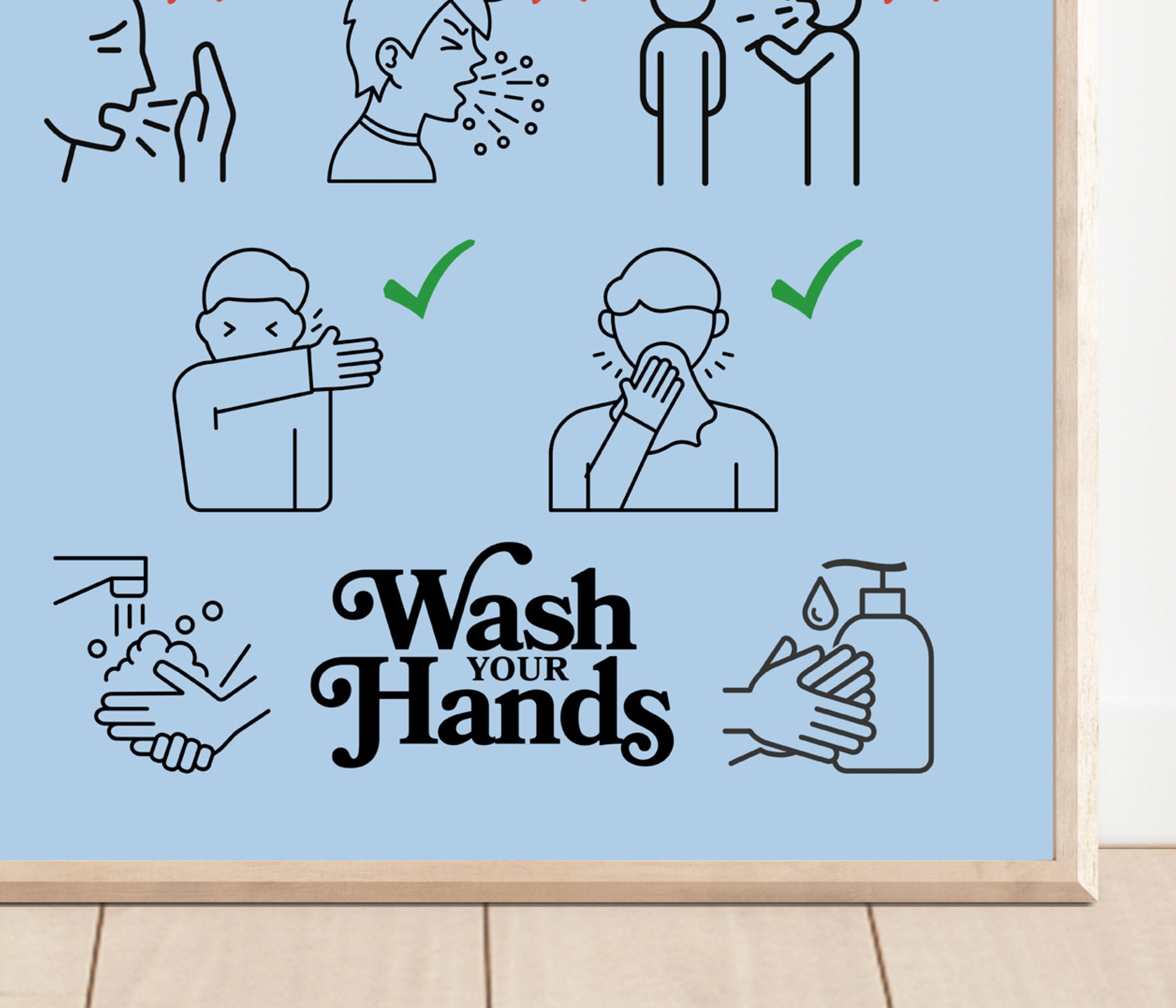 Health Office Printable Poster, Health Clinic Decor, Health Office Art ...