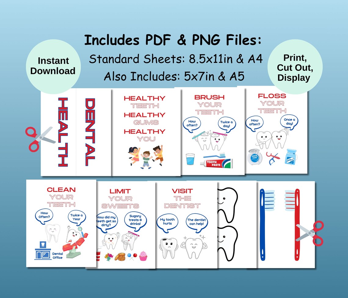 Bulletin Board Kit School Nurse, Bulletin Board Set, Dental Awareness ...