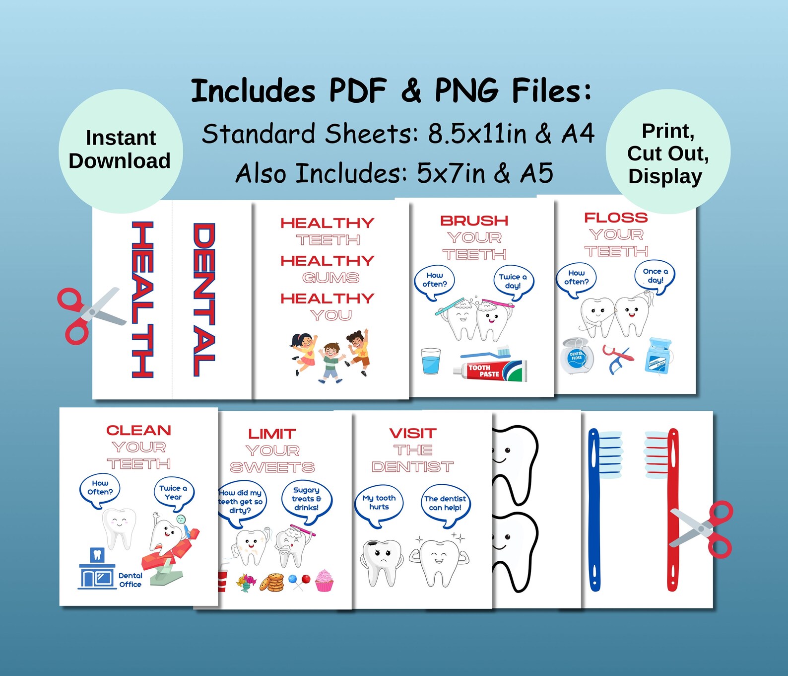 Bulletin Board Kit School Nurse, Bulletin Board Set, Dental Awareness ...