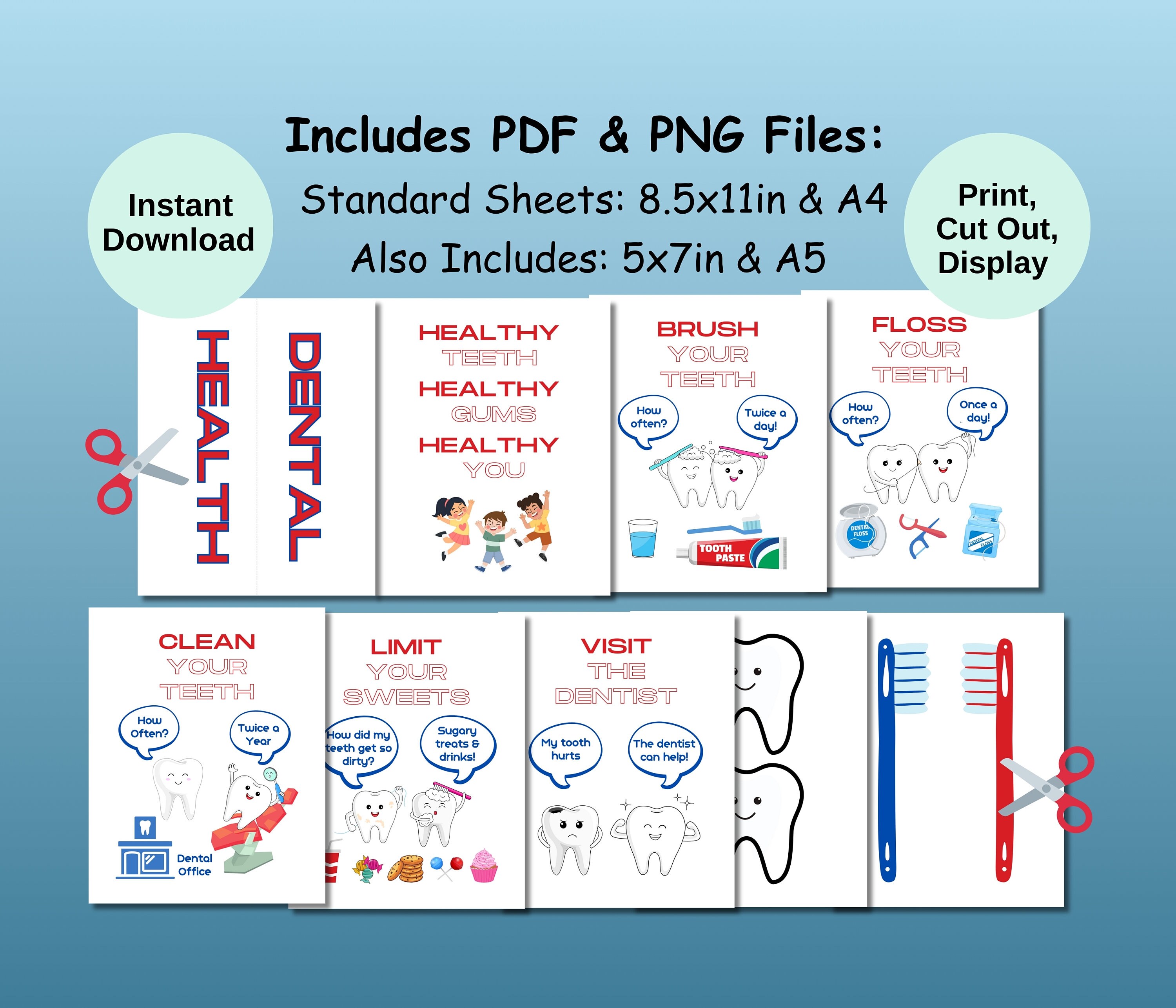 Bulletin Board Kit School Nurse, Bulletin Board Set, Dental Awareness ...