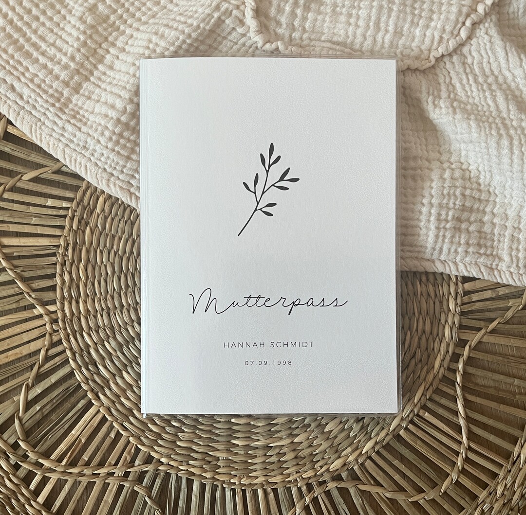 Mutterpasshülle Personalisiert Schutzhülle Für Den Deutschen Mutterpass ...