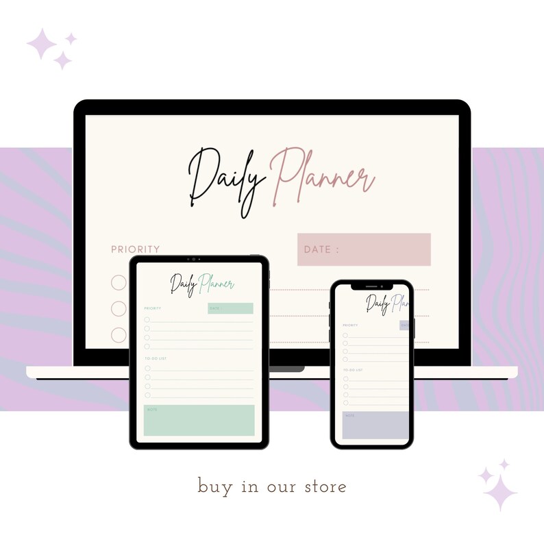 Minimalist Daily Planner, Printable Daily Planner, Printable Daily ...