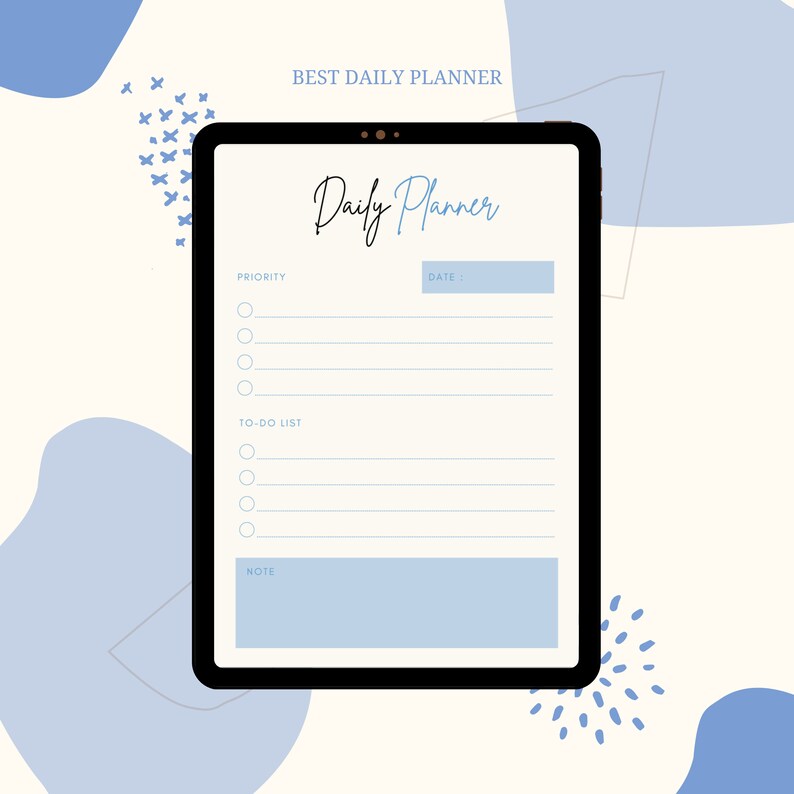 Minimalist Daily Planner, Printable Daily Planner, Printable Daily ...
