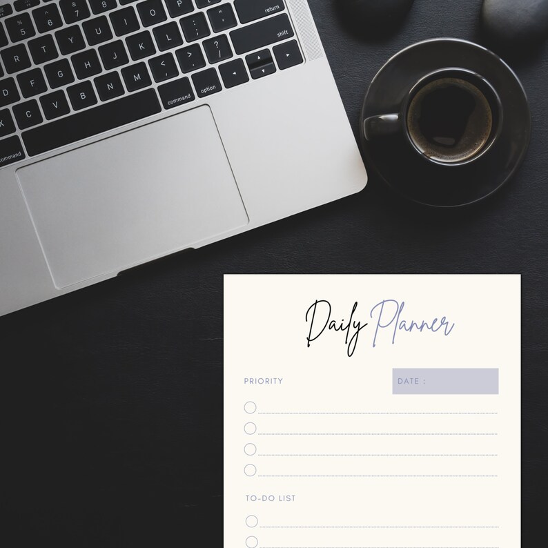 Minimalist Daily Planner, Printable Daily Planner, Printable Daily ...