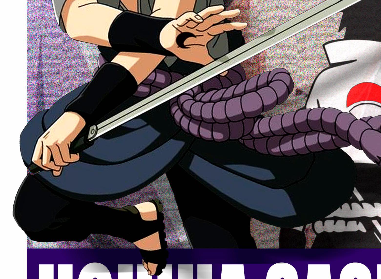 Uchicha Sasuke Poster, Naruto Poster, Sasuke Wall Art, Uchiha Sasuke ...