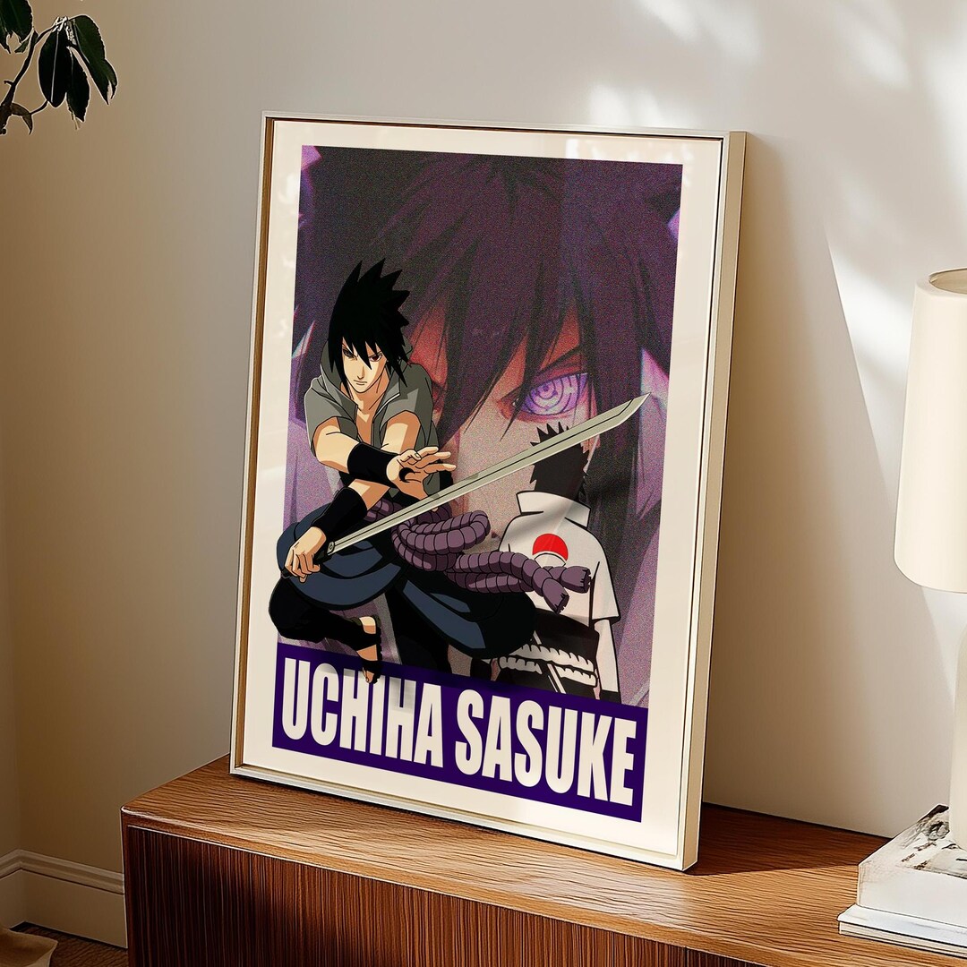 Uchicha Sasuke Poster,Naruto Poster,Sasuke Wandkunst,Uchiha Sasuke ...