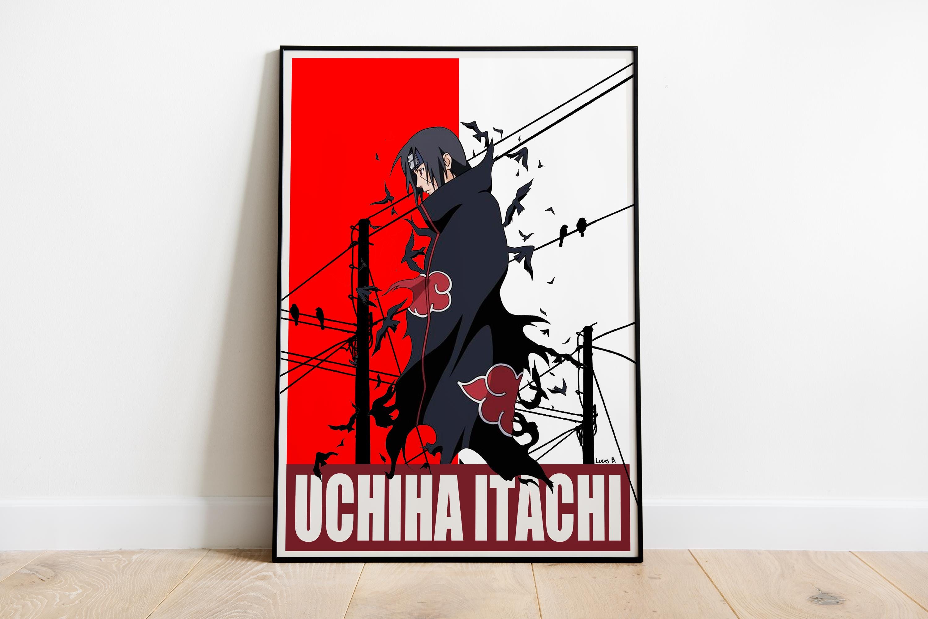 Uchicha Itachi Poster, Naruto Poster, Itachi Wall Art, Uchiha Itachi ...