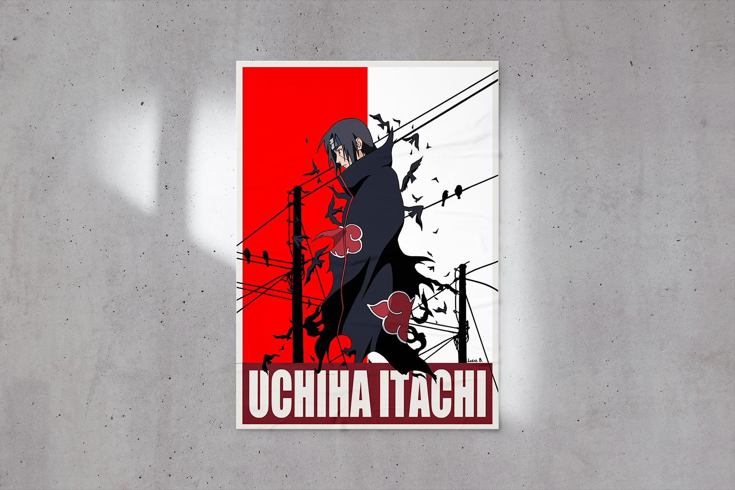 Uchicha Itachi Poster, Naruto Poster, Itachi Wall Art, Uchiha Itachi ...