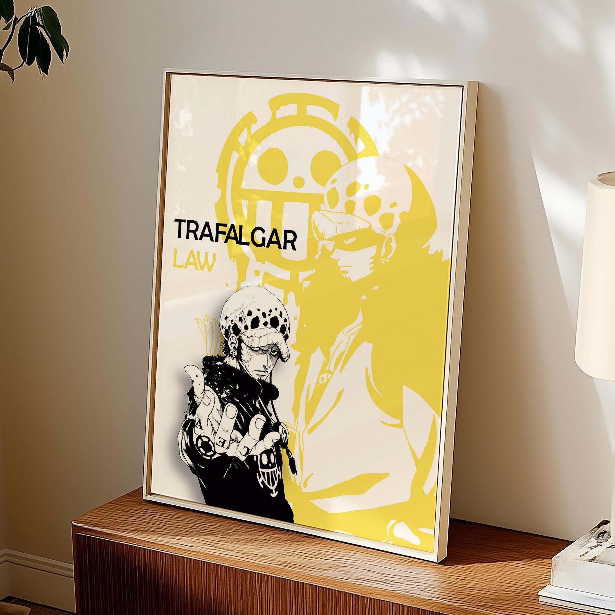 Trafalgar Law Art Print, One Piece Poster, Law Wall Art, One Piece Wall ...