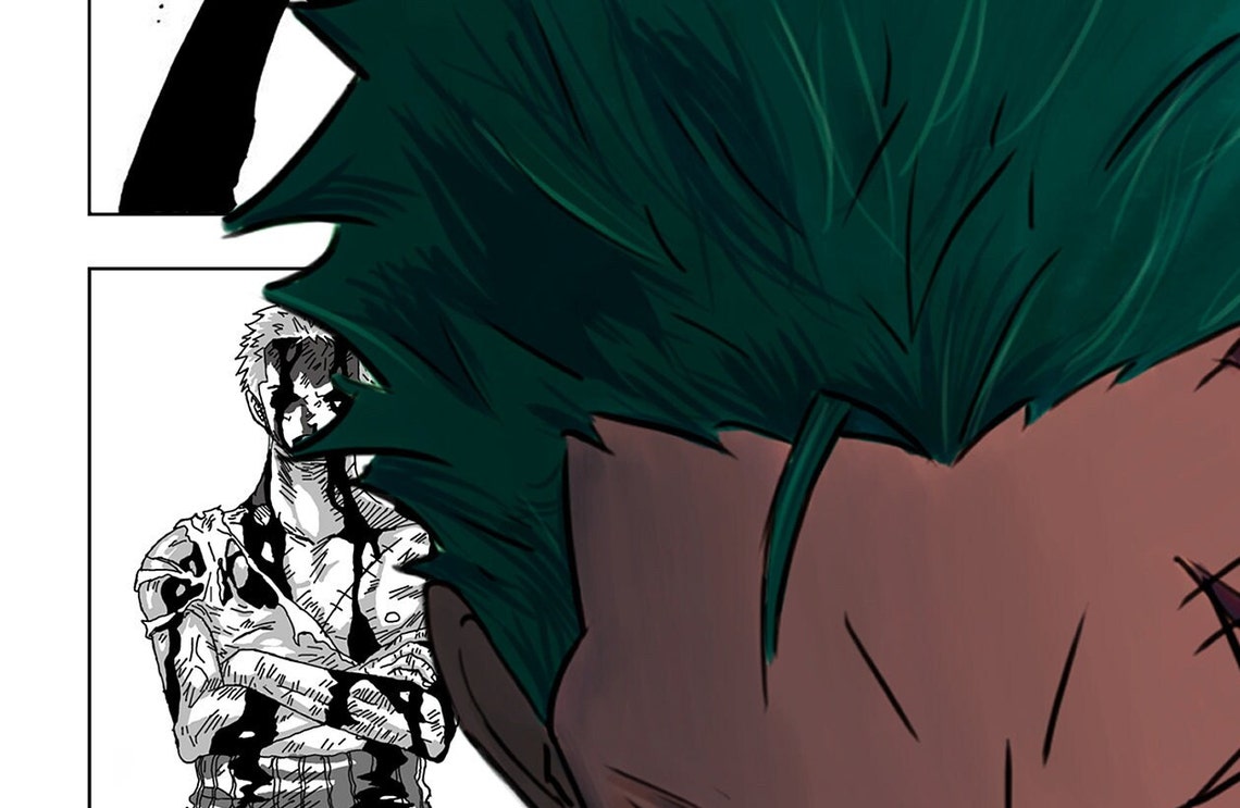Zoro Art Print, One Piece Poster, Zoro Wall Art, One Piece Wall Art ...
