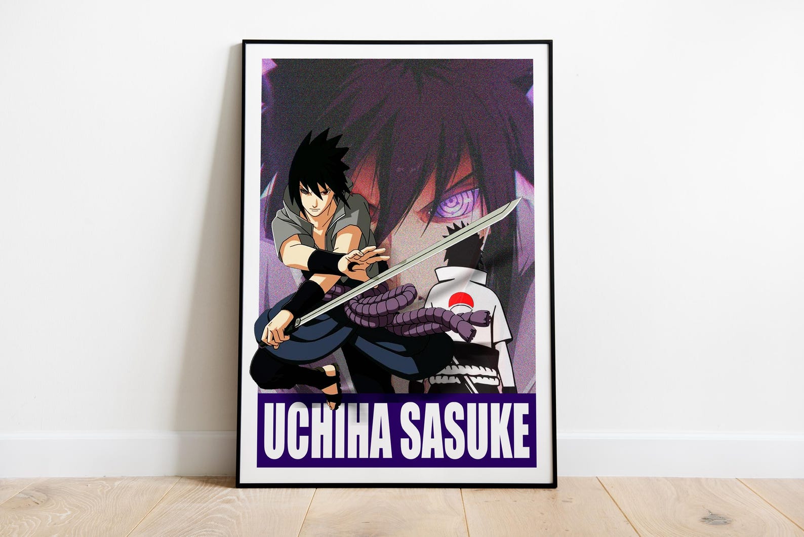 Uchicha Sasuke Poster, Naruto Poster, Sasuke Wall Art, Uchiha Sasuke ...