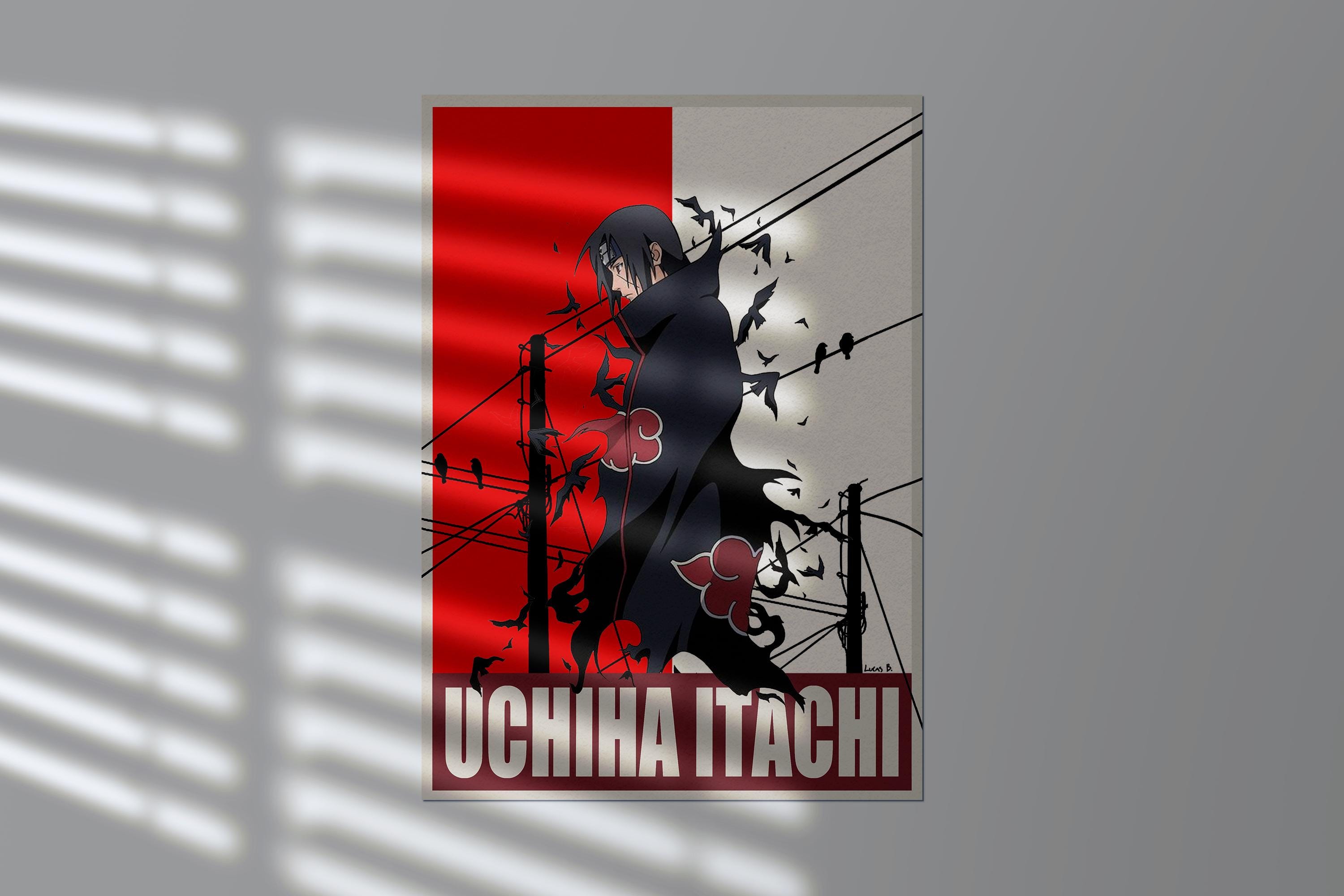 Uchicha Itachi Poster, Naruto Poster, Itachi Wall Art, Uchiha Itachi ...