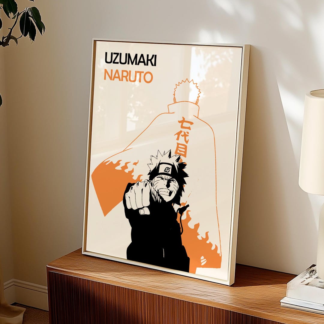 Uzumaki Naruto Poster, Naruto Poster, Naruto Wall Art, Naruto Shippuden ...
