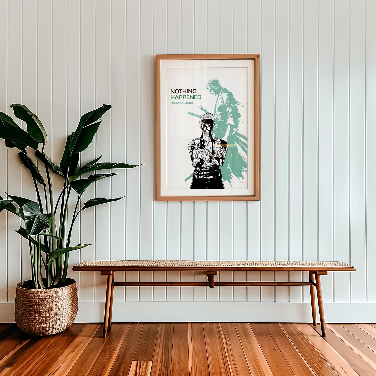 Zoro Art Print, One Piece Poster, Zoro Wall Art, One Piece Wall Art ...