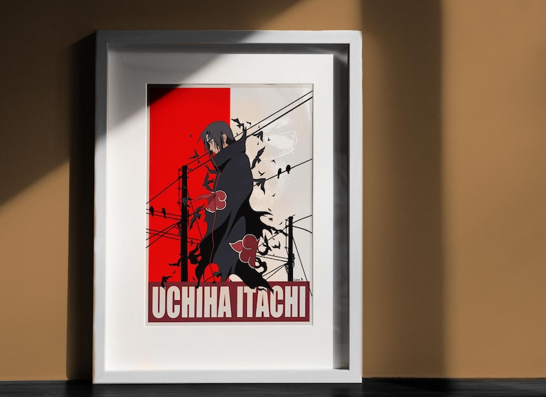 Uchicha Itachi Poster, Naruto Poster, Itachi Wall Art, Uchiha Itachi ...