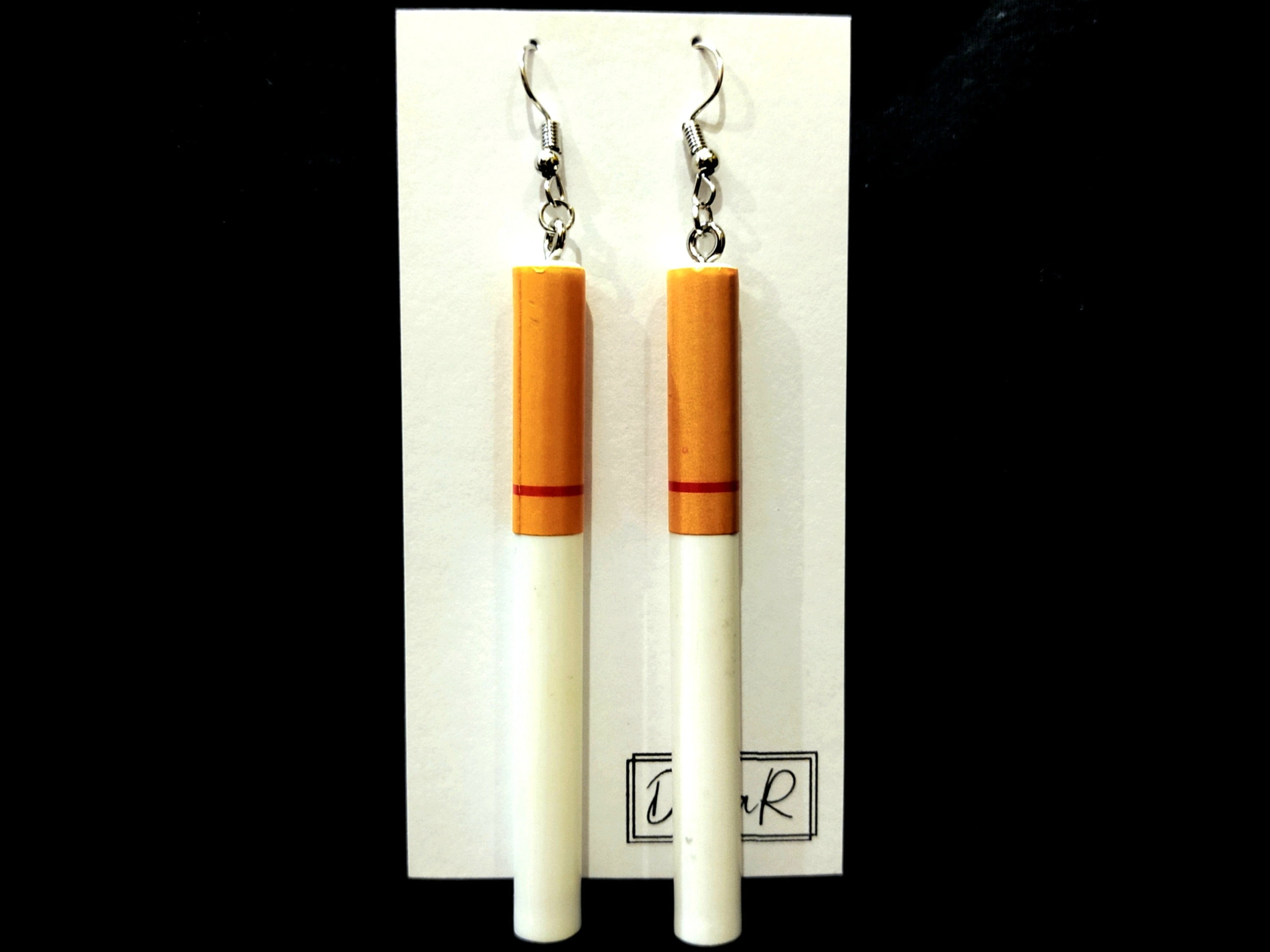Novelty Cigarette Earrings Dangle Drop Fun Party Funny Adult Joint ...