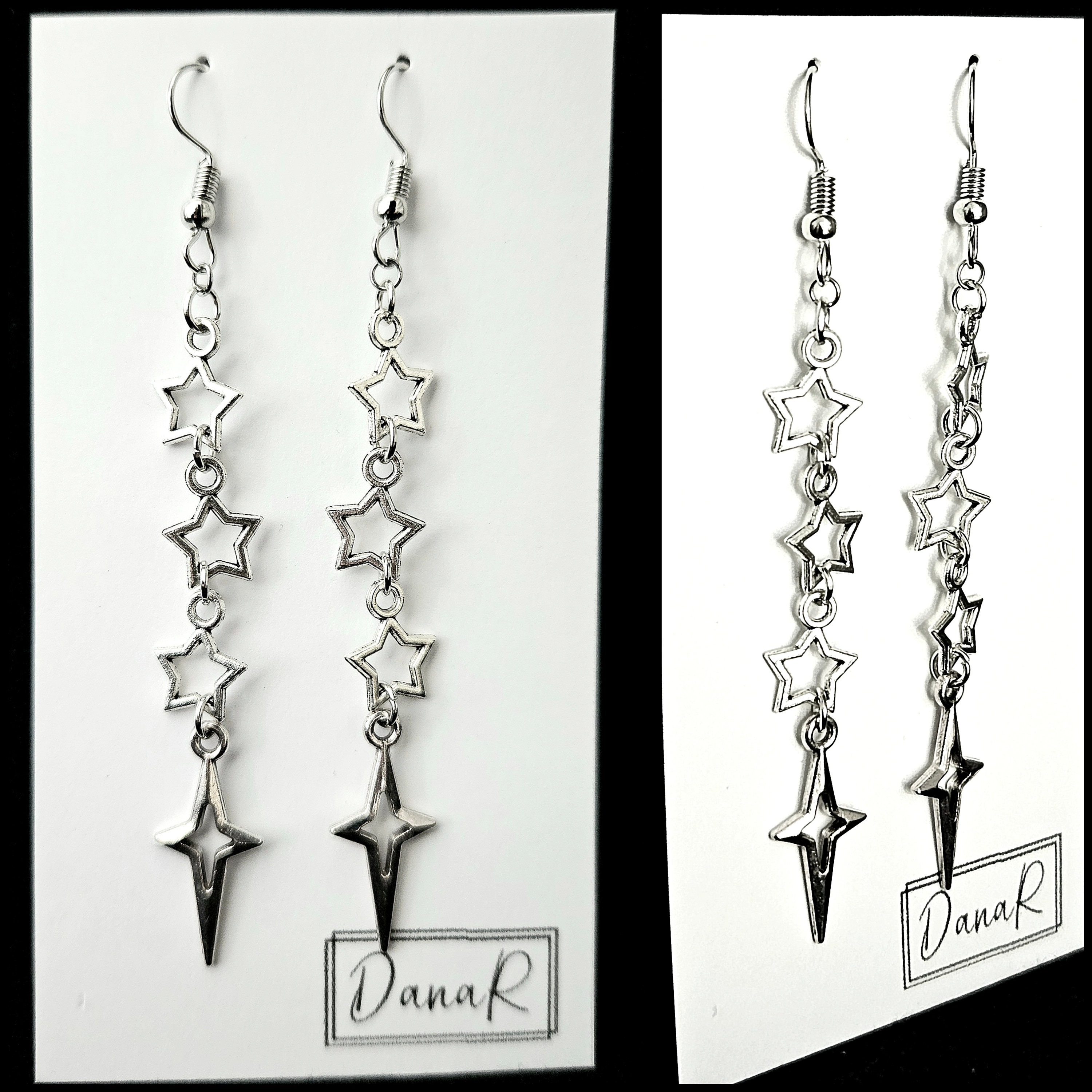 Gothic Celestial Earrings Emo Fairy Grunge Jewellery Cute - Etsy Australia