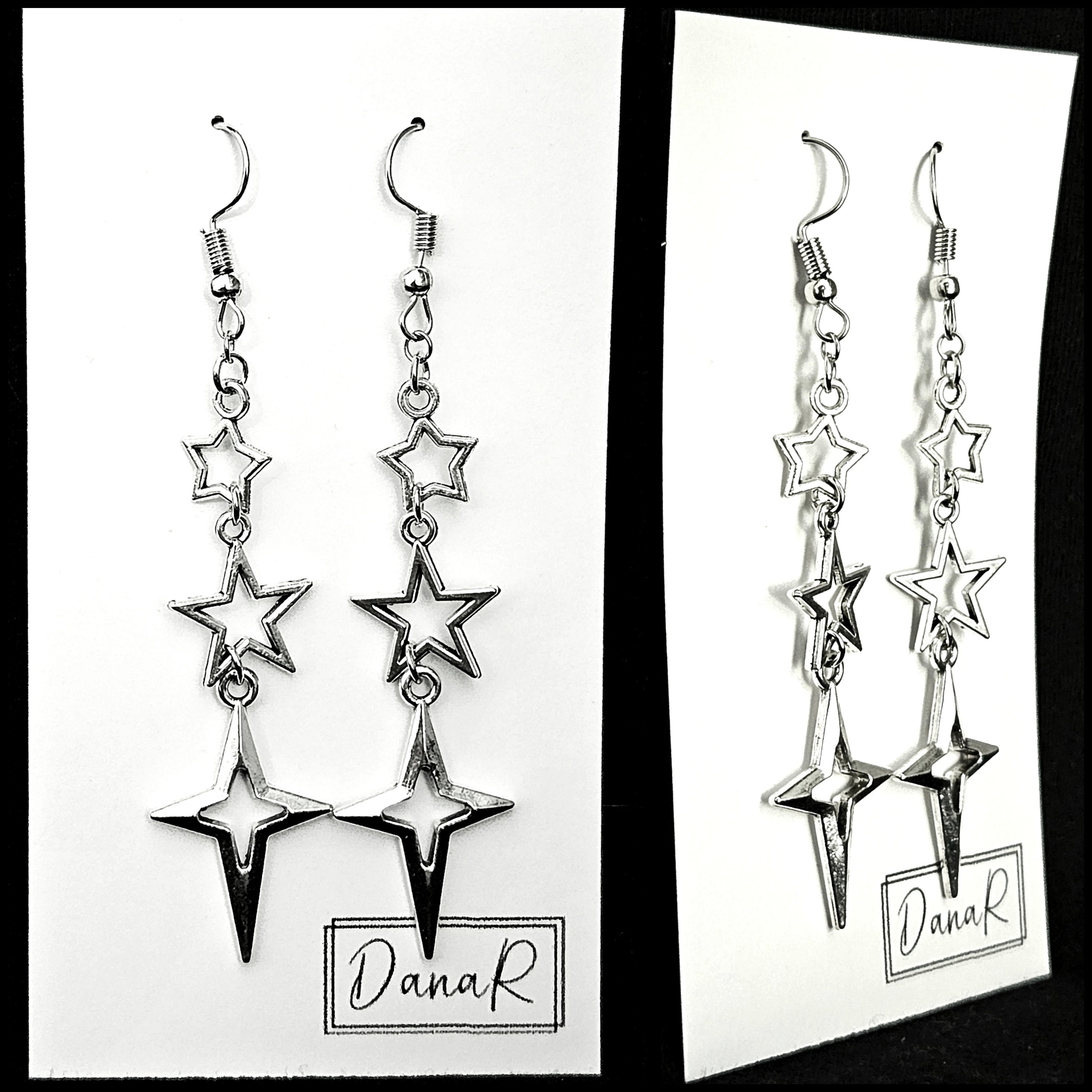 Gothic Celestial Earrings Emo Fairy Grunge Jewellery Cute - Etsy Australia