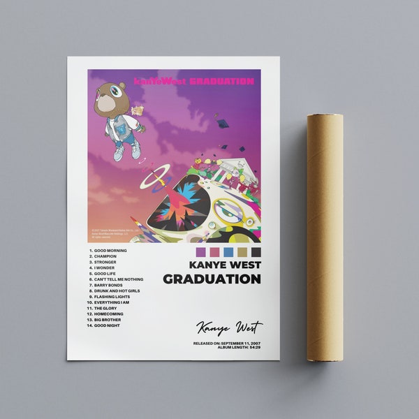 Graduation Tracklist Album Cover Poster - Etsy Hong Kong