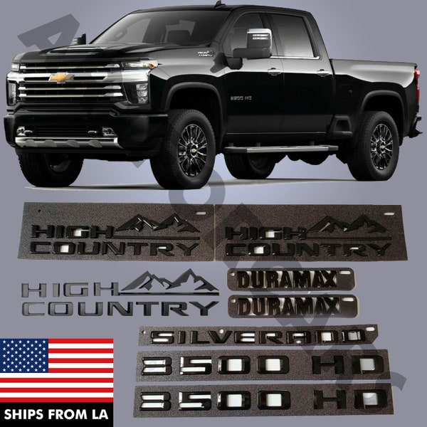 Silverado Rear Black Emblem - Etsy Canada