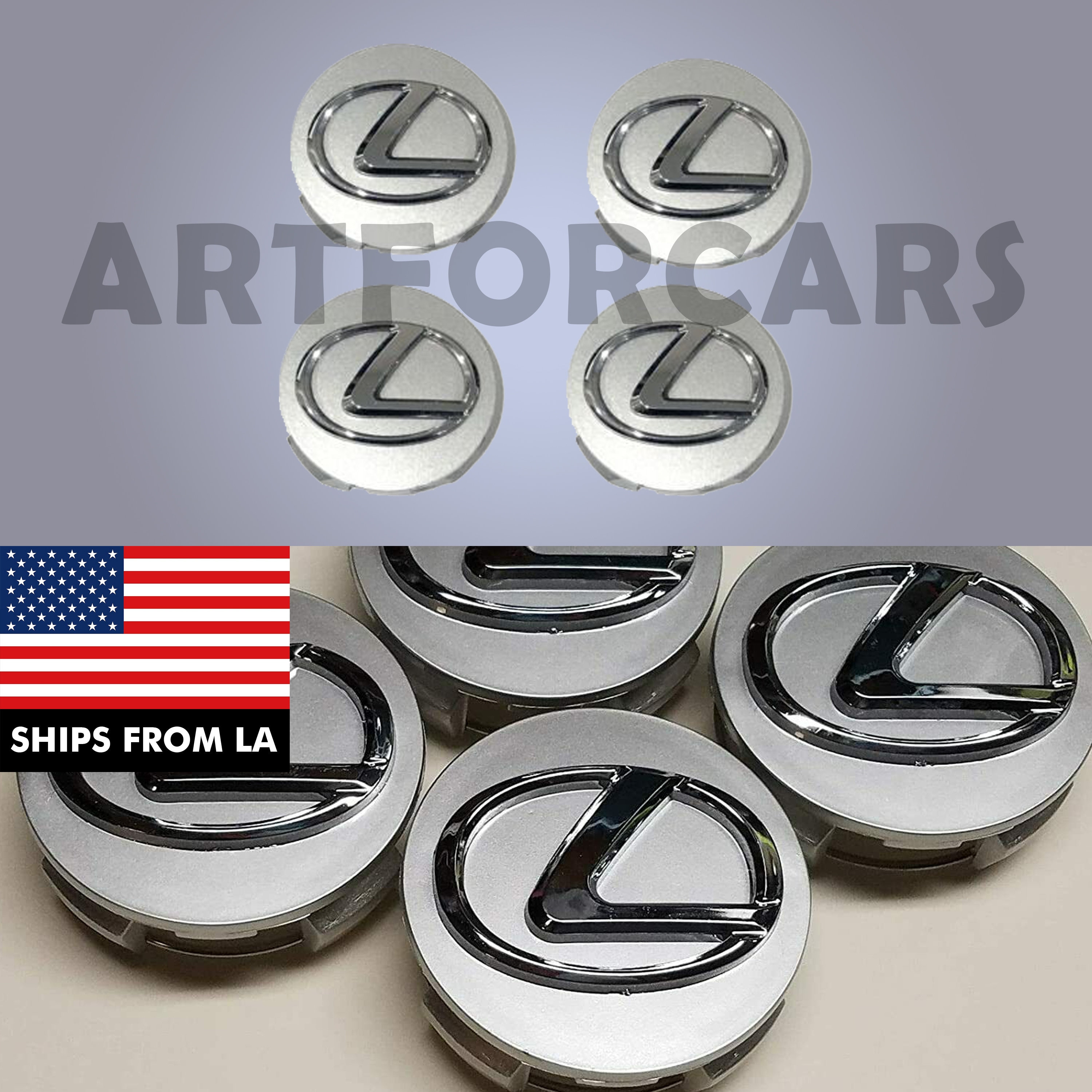 Lexus LED Floating Car Wheel Hub Caps Plug And Play Waterproof Wheel ...