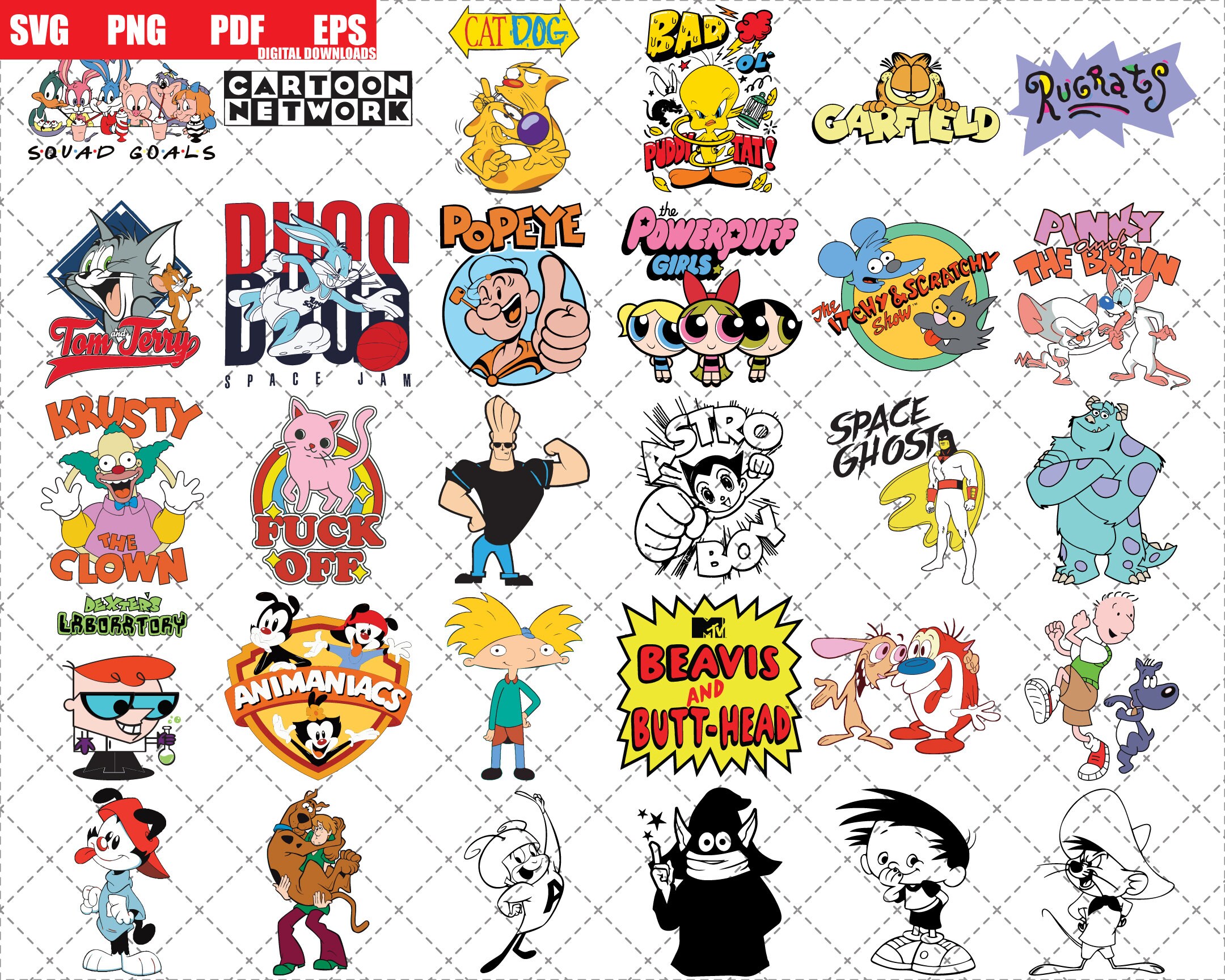 Cartoons Svg Cartoon Outline Svg Popular Cartoons Cartoon - Etsy Canada