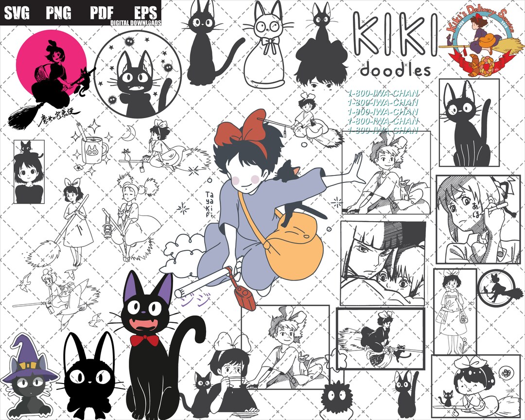 Anime Designs Png Svg, Anime Bundle SVG, Digital Download, Japanese SVG ...