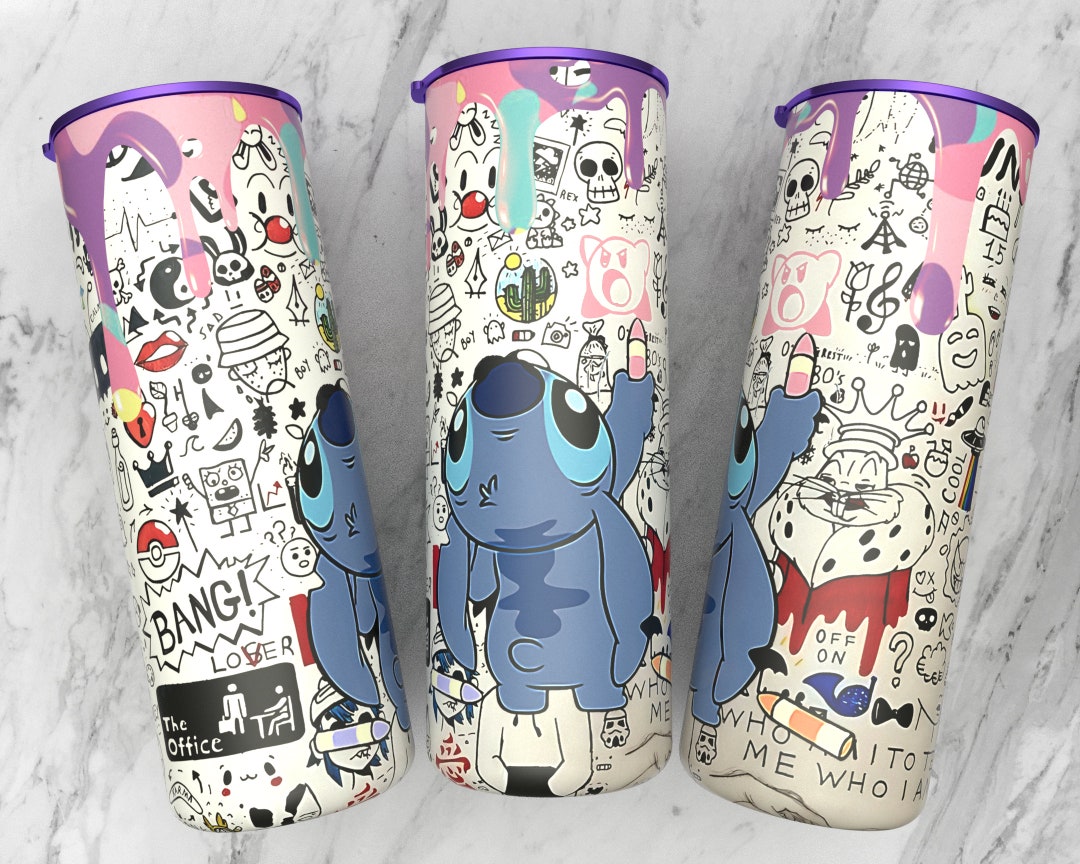 Straight Cartoon Sublimation Tumbler Designs,20 Oz Skinny Tumbler ...