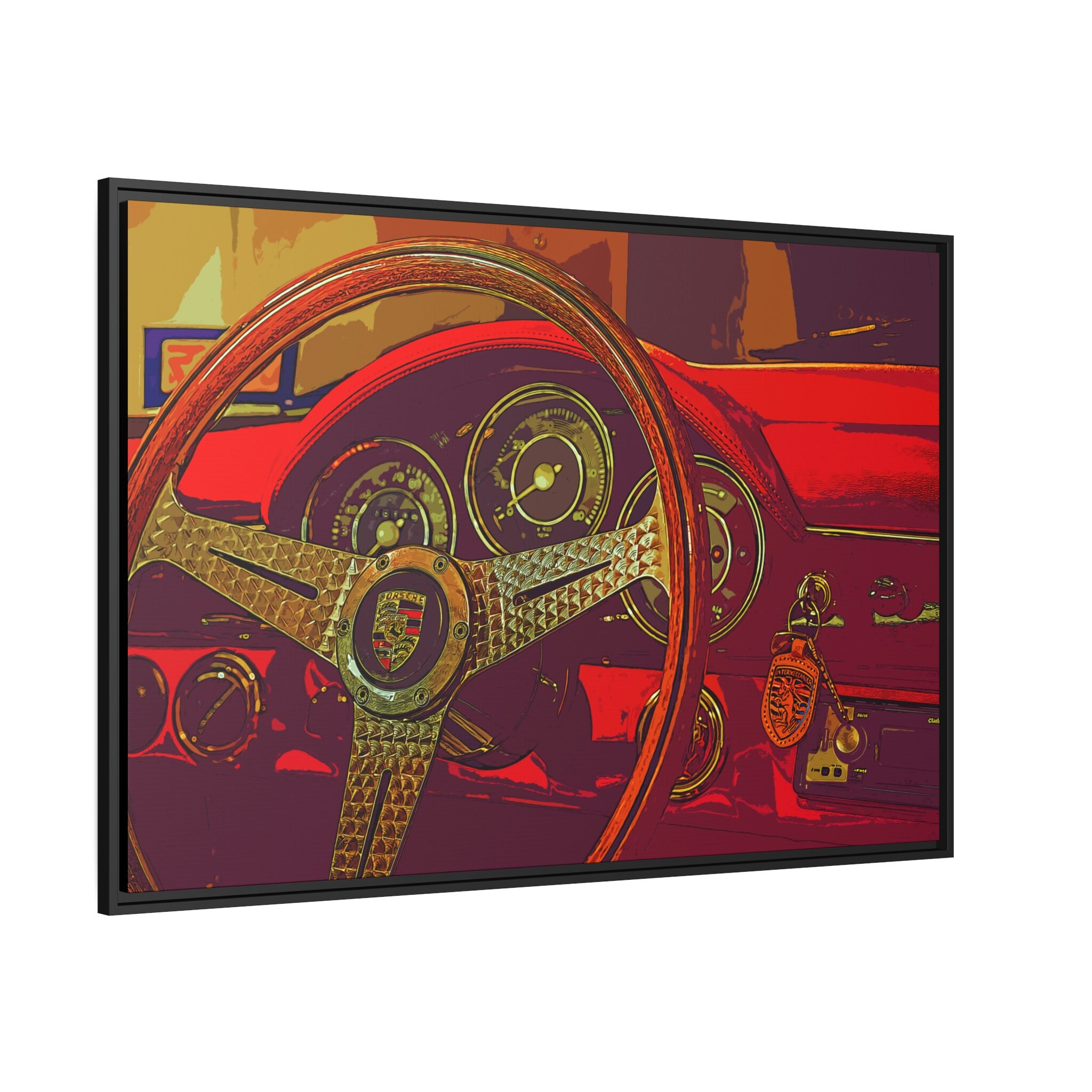 Vintage Porsche Home Decor, Garage Art, 356 Speedster Mancave Wall Art ...