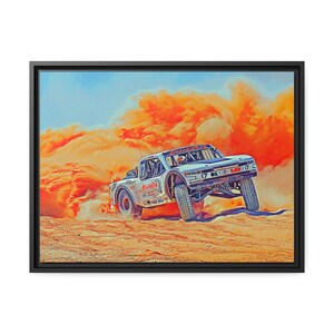 Mechanics Shop Decor, Large Framed Trophy Truck Canvas, Baja 1000 ...