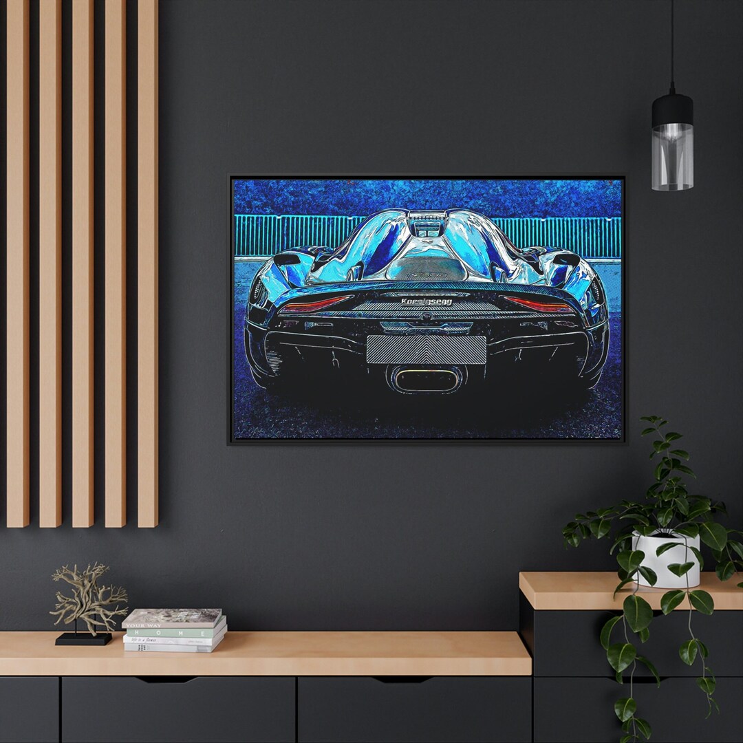 Ultimate Hypercar, Koenigsegg Regera, Sleek, Large Canvas, Framed ...