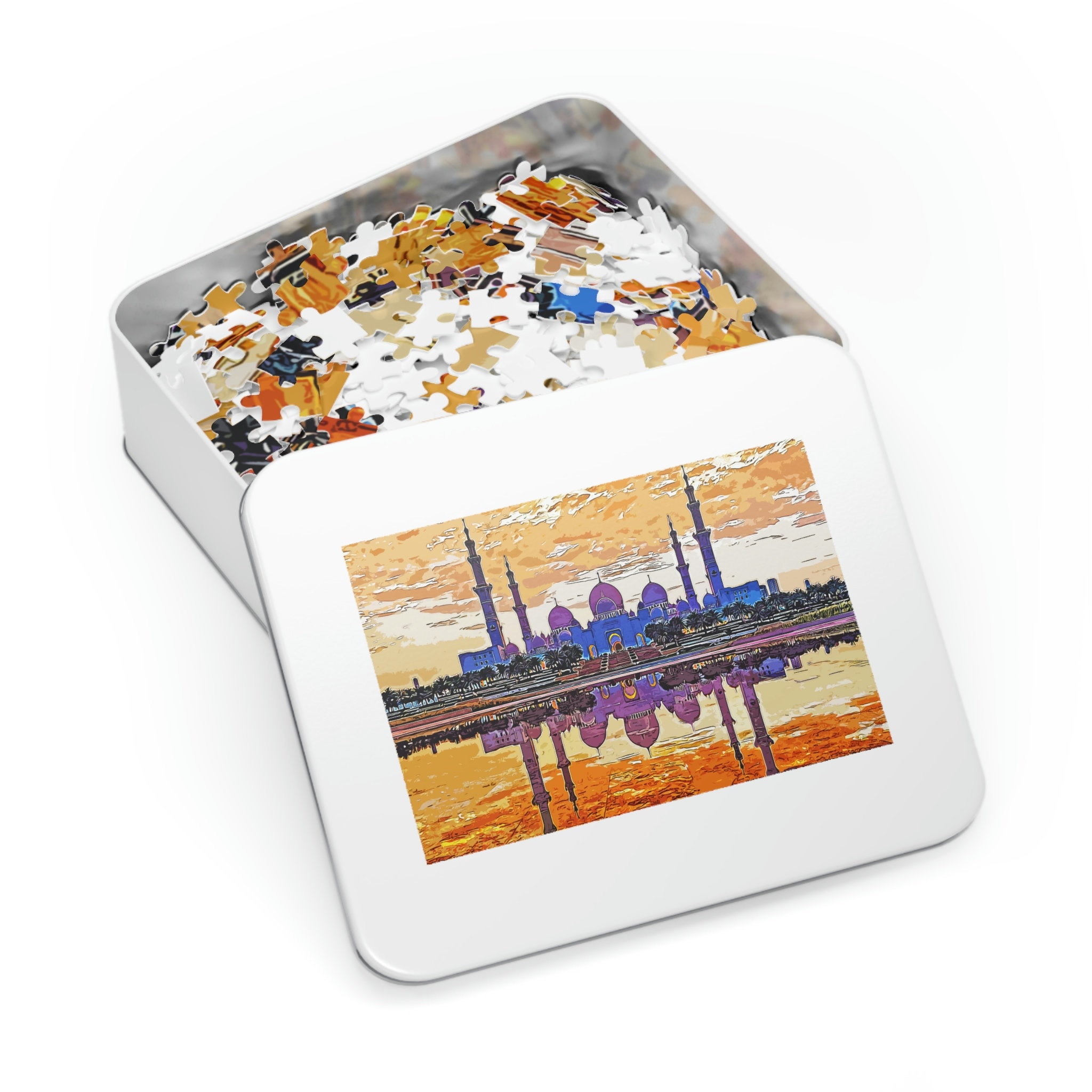 Ramadan Family Activity, Sheikh Zayed Mosque Jigsaw Puzzle. Islamic ...