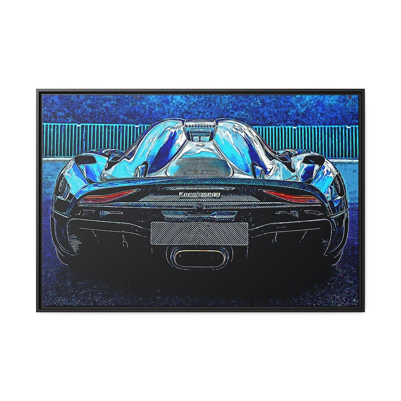 Ultimate Hypercar, Koenigsegg Regera, Sleek, Large Canvas, Framed ...