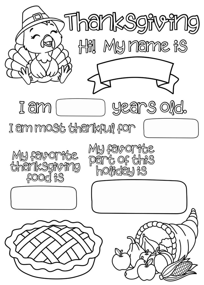 Thanksgiving Coloring Pages & Activity Printables | Printable Fall ...