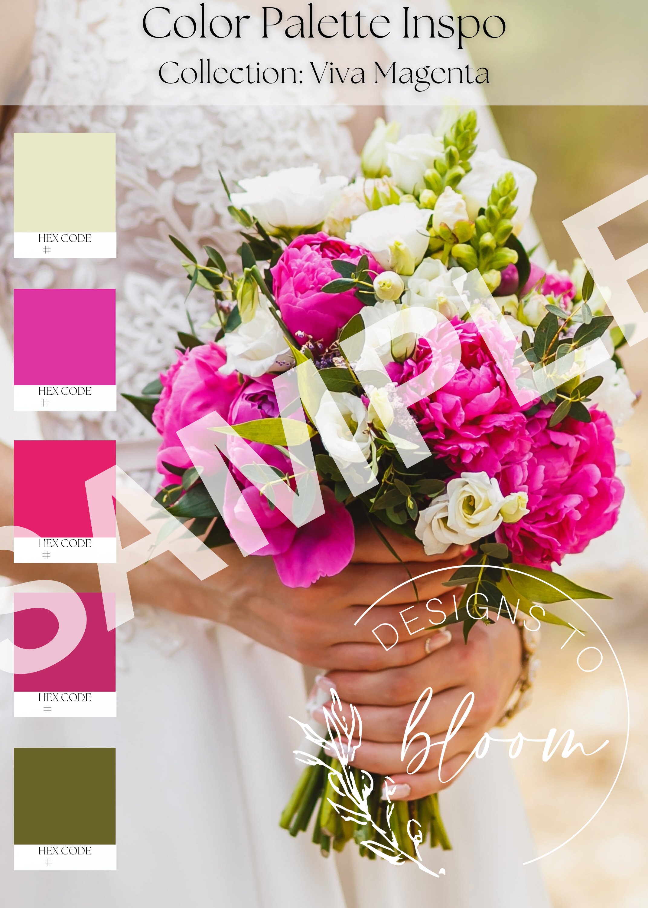 Viva Magenta Wedding Color Palette How to Guide Choosing Wedding Color ...