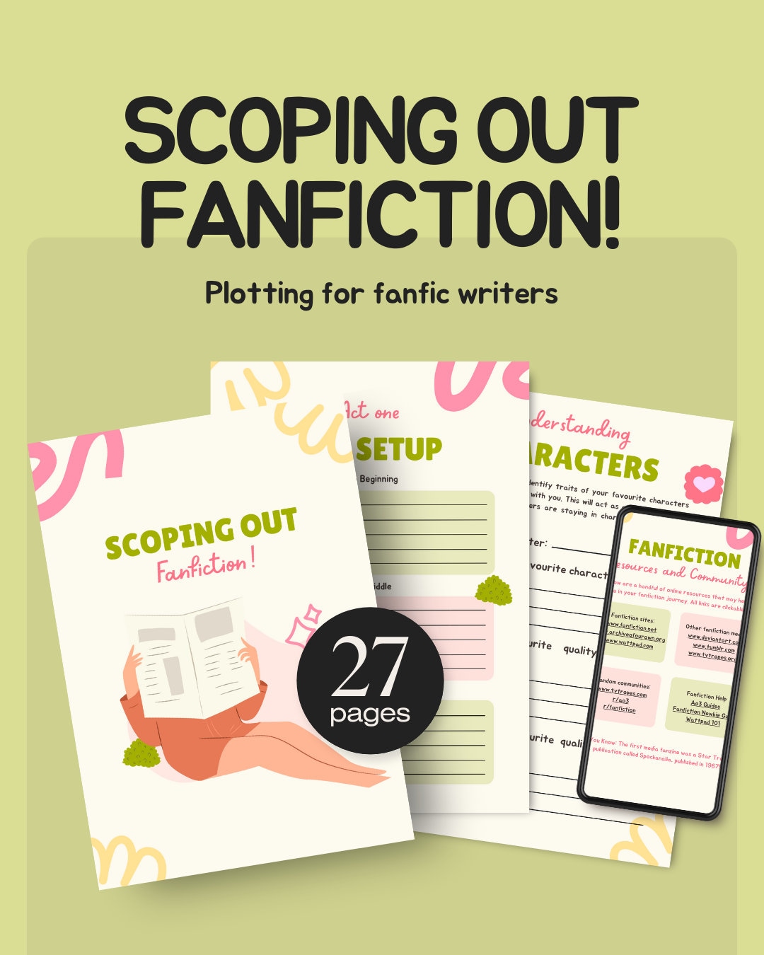 Scoping Out Fanfiction | Plotting Workbook for Fanfiction Writers ...
