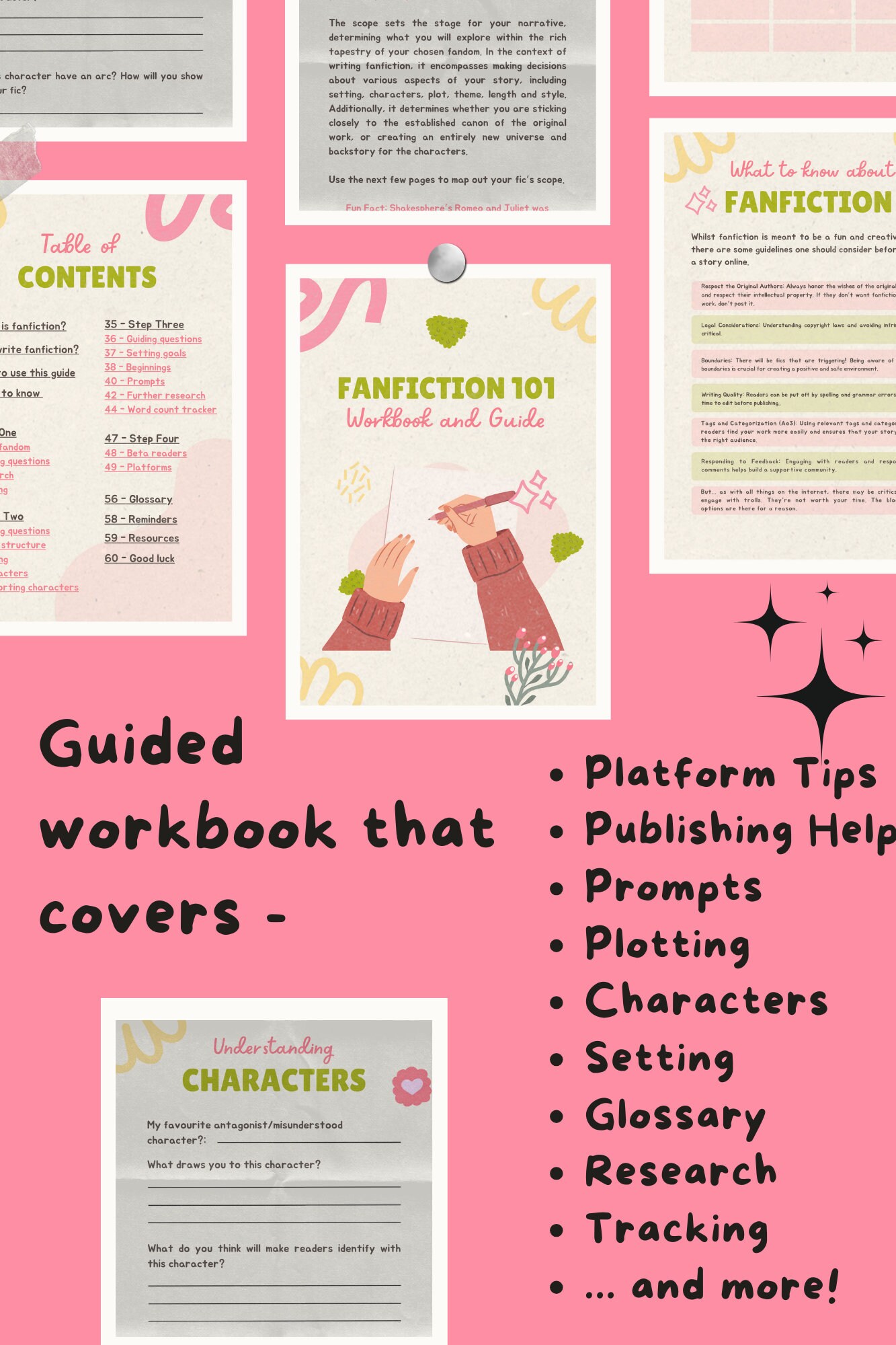 Fanfiction 101 Workbook and Guide | How to Write Fanfiction | All About ...