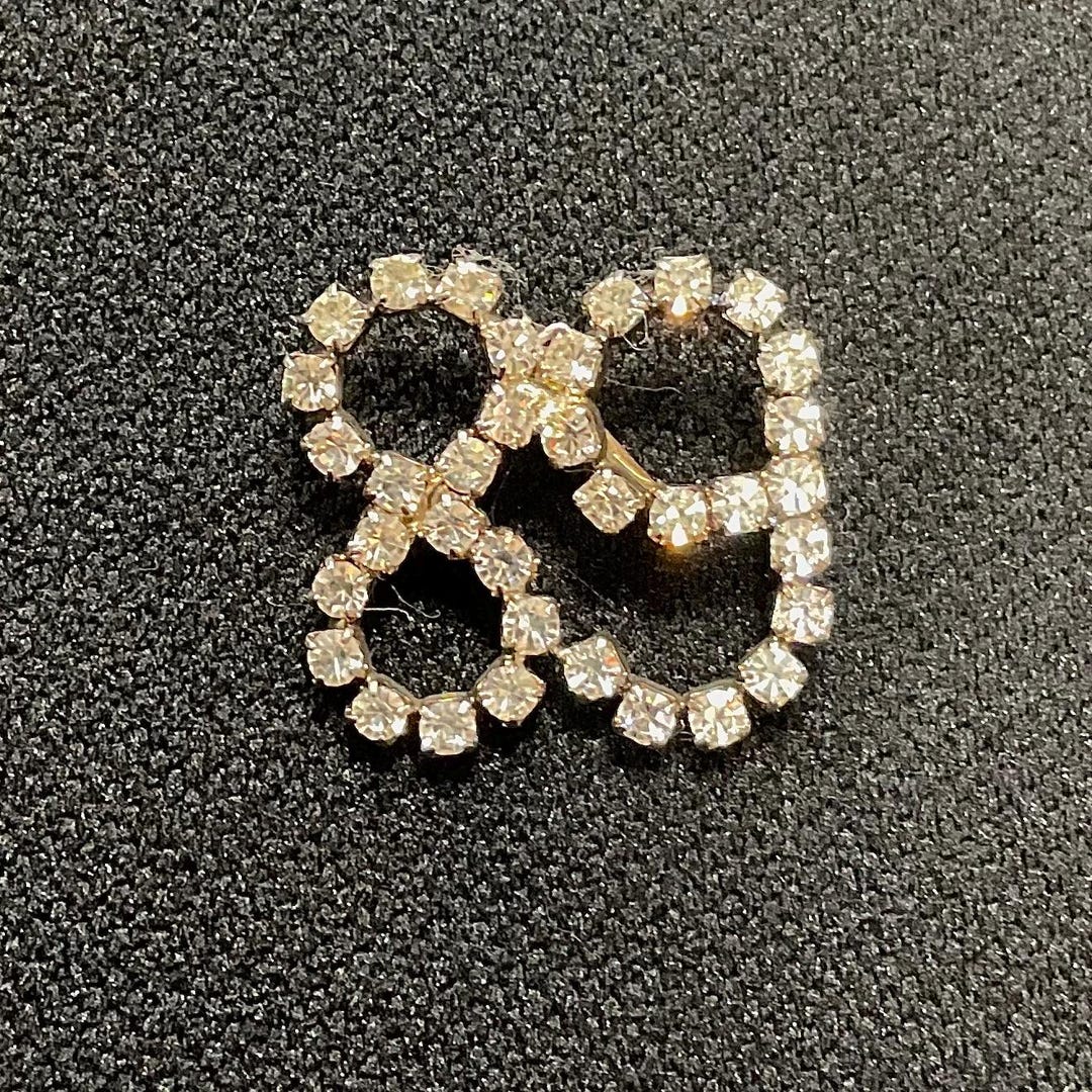 Number 89 Rhinestone and Sterling Silver Brooch Pin Vintage 80’s 1980s ...