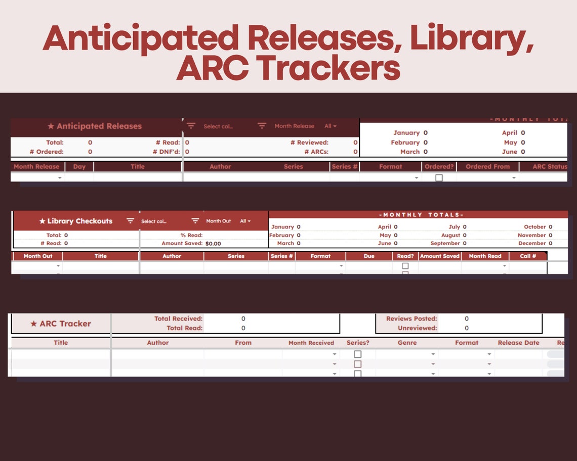 2024 Basic Reading Spreadsheet, Google Sheets Template, Reading Tracker ...