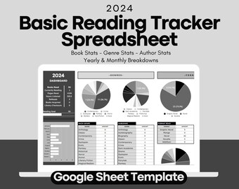 Reading Tracker Spreadsheet, Book Tracker Google Sheets, Google Sheets ...