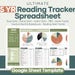2025 Basic Reading Spreadsheet, Google Sheets Template, Reading Tracker ...
